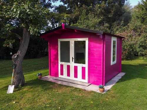 בקתת עץ אטום למים 4X4 מטר עובי 45 מ''מ Dunster House Rhine