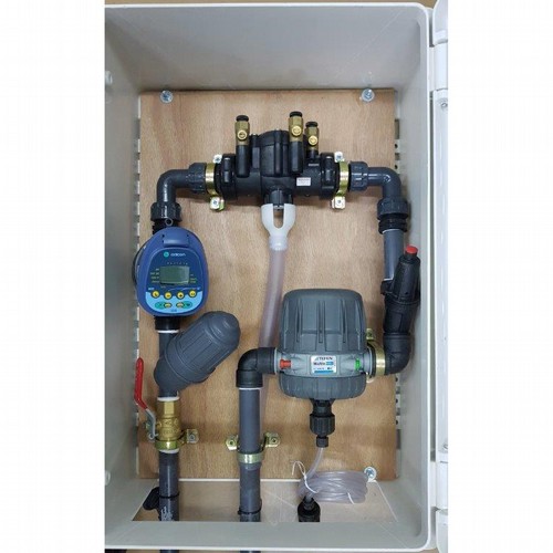 מערכת השקיה חד קווית ''3/4 + דישון GALCON