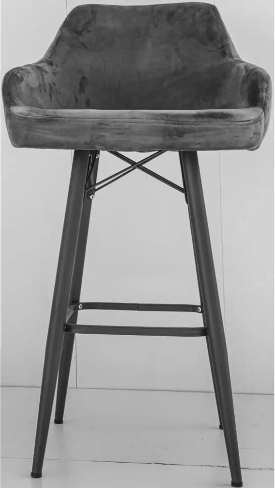 כיסא בר צבע אפור Bar-stool-Iris