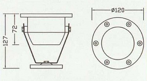 תאורה לד לבריכות וגינות HUIQI HQ-S05